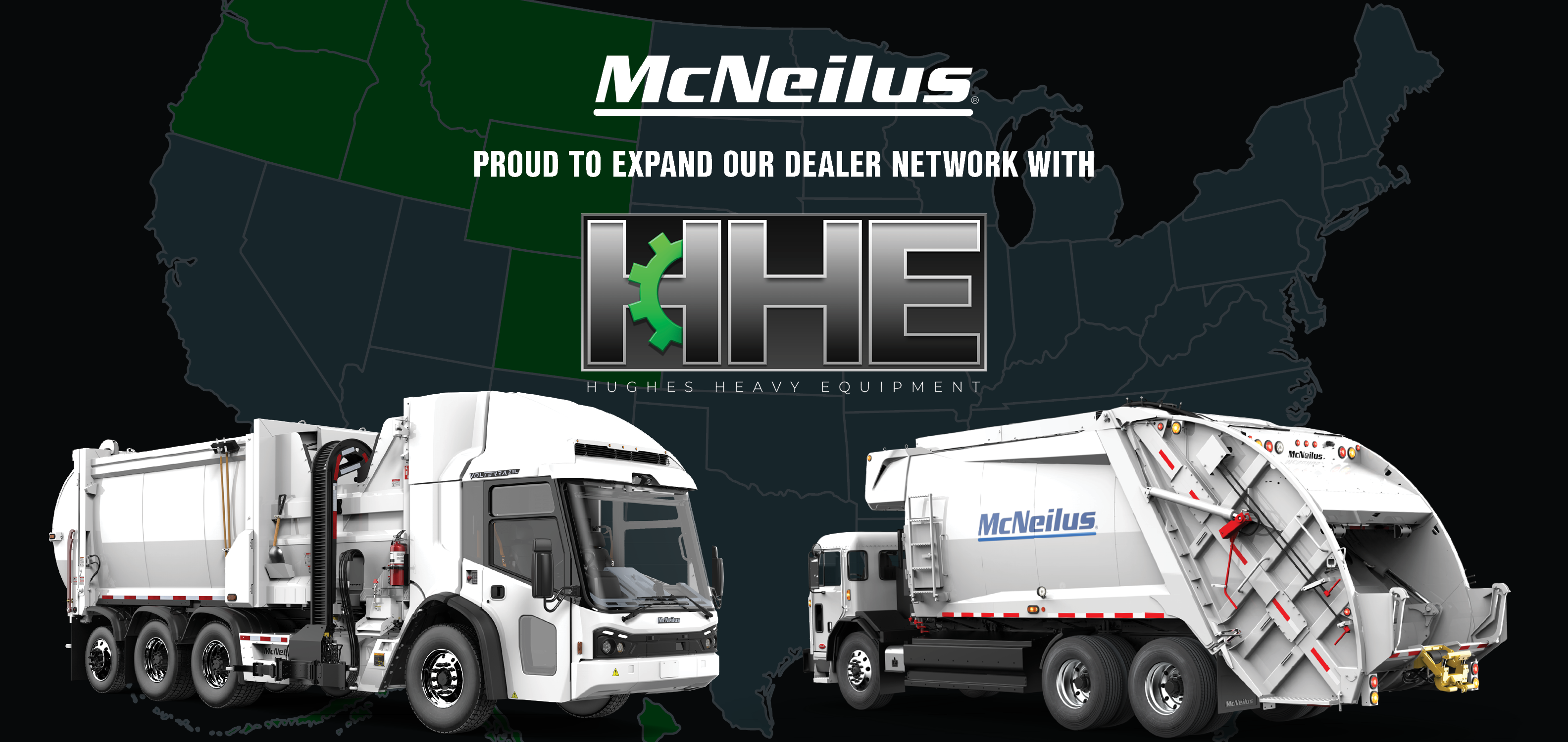 HUGHES HEAVY EQUIPMENT JOINS MCNEILUS’ GROWING DEALER NETWORK, EXPANDING COVERAGE IN WESTERN U.S.